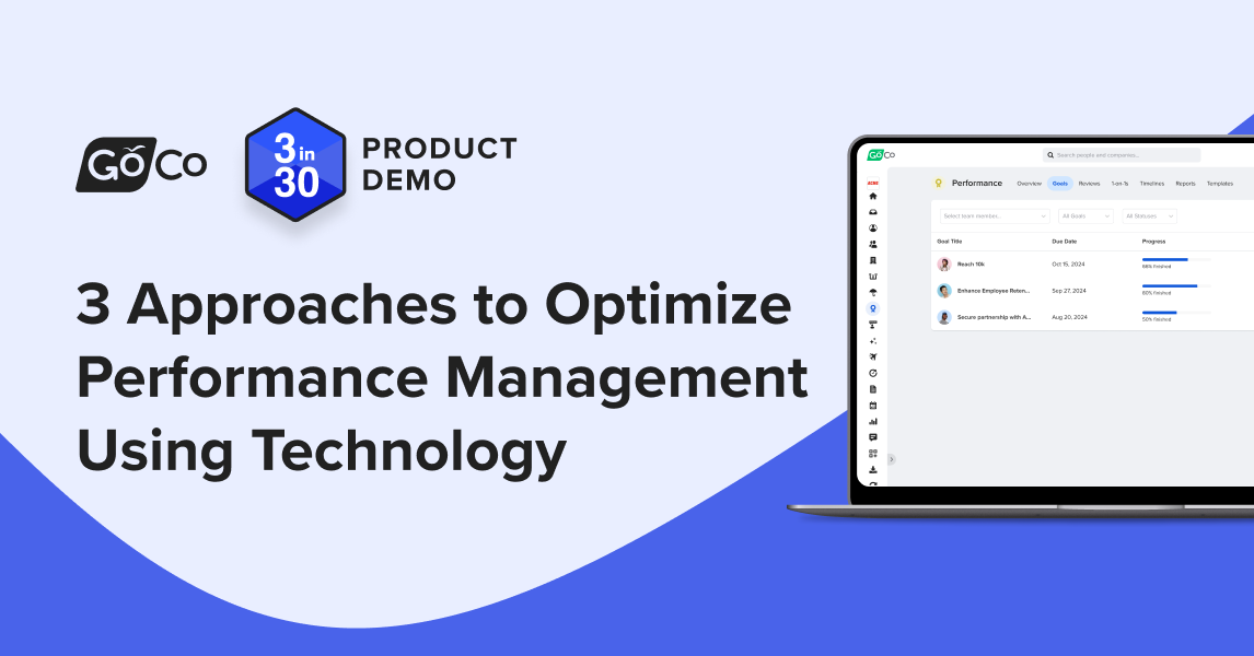 3 Approaches to Optimize Performance Management Using Tech | GoCo.io