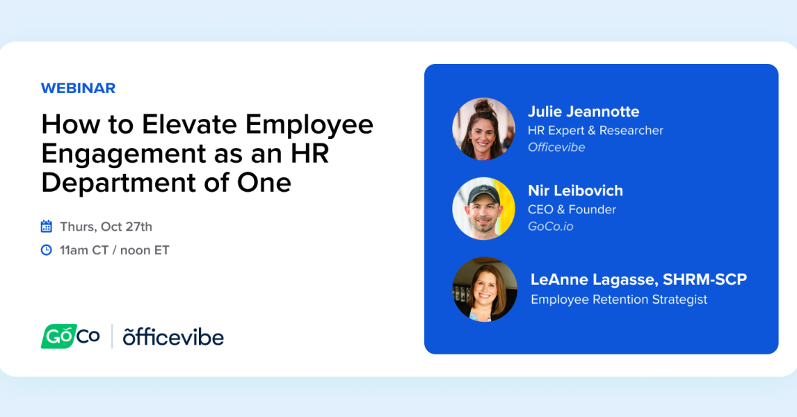 Webinar: Data-Driven Employee Engagement | GoCo.io Webinar: Data-Driven Employee Engagement | GoCo.io